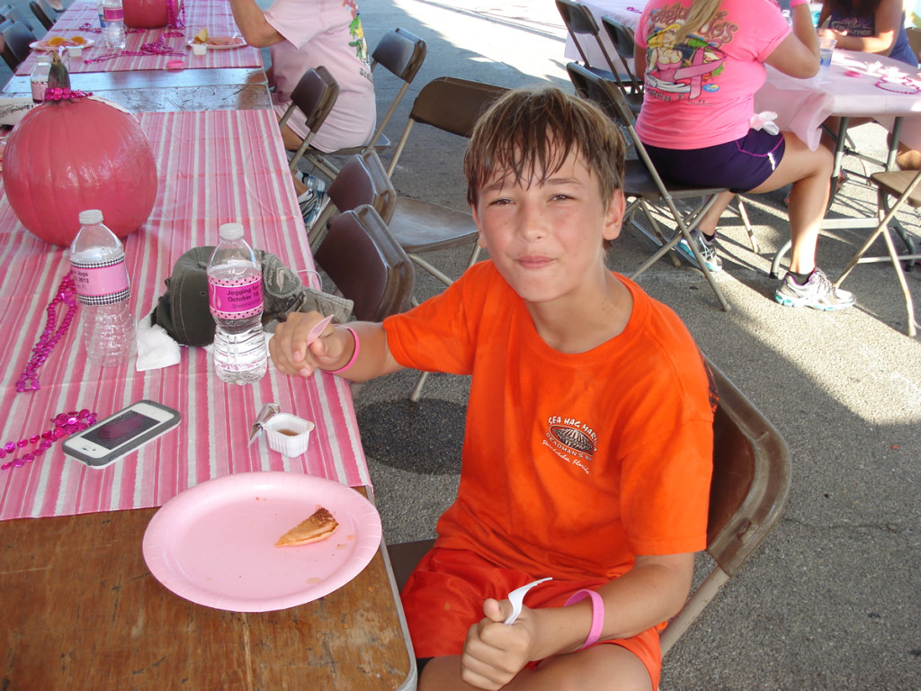 Chase-N-Fish eating pink pancakes - Sea Hag Marina and the Shacks at ...