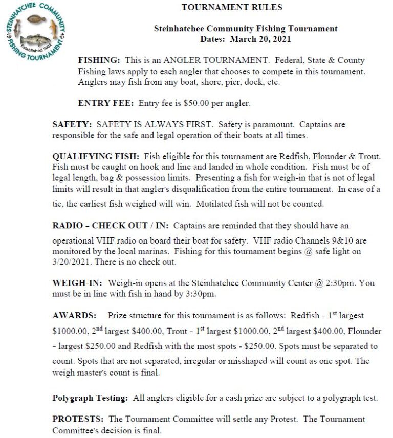 Stein CC Rules 2021 - Sea Hag Marina and the Shacks at Sea Hag